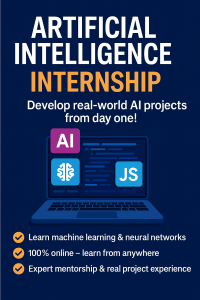 Artificial Intelligence Internship with Machine Learning